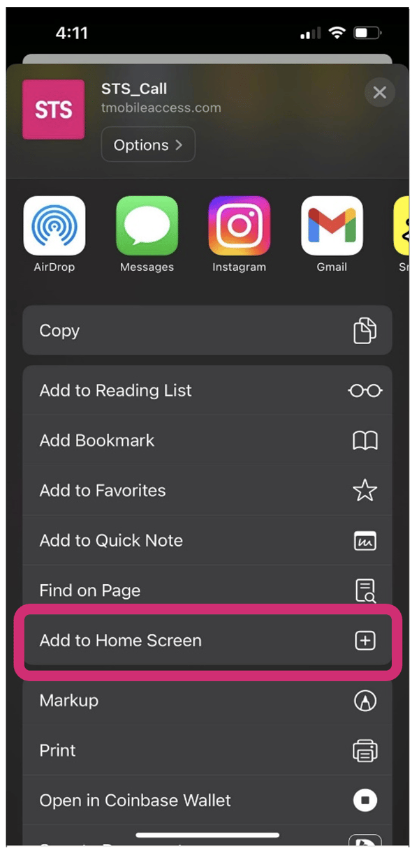 STS Icon Instructions | T-Mobile Accessibility